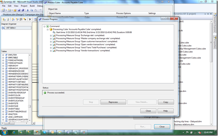 Microsoft Dynamics AX, GP, CRM Consulting Info: Cubes Configuration Process in AX 2009